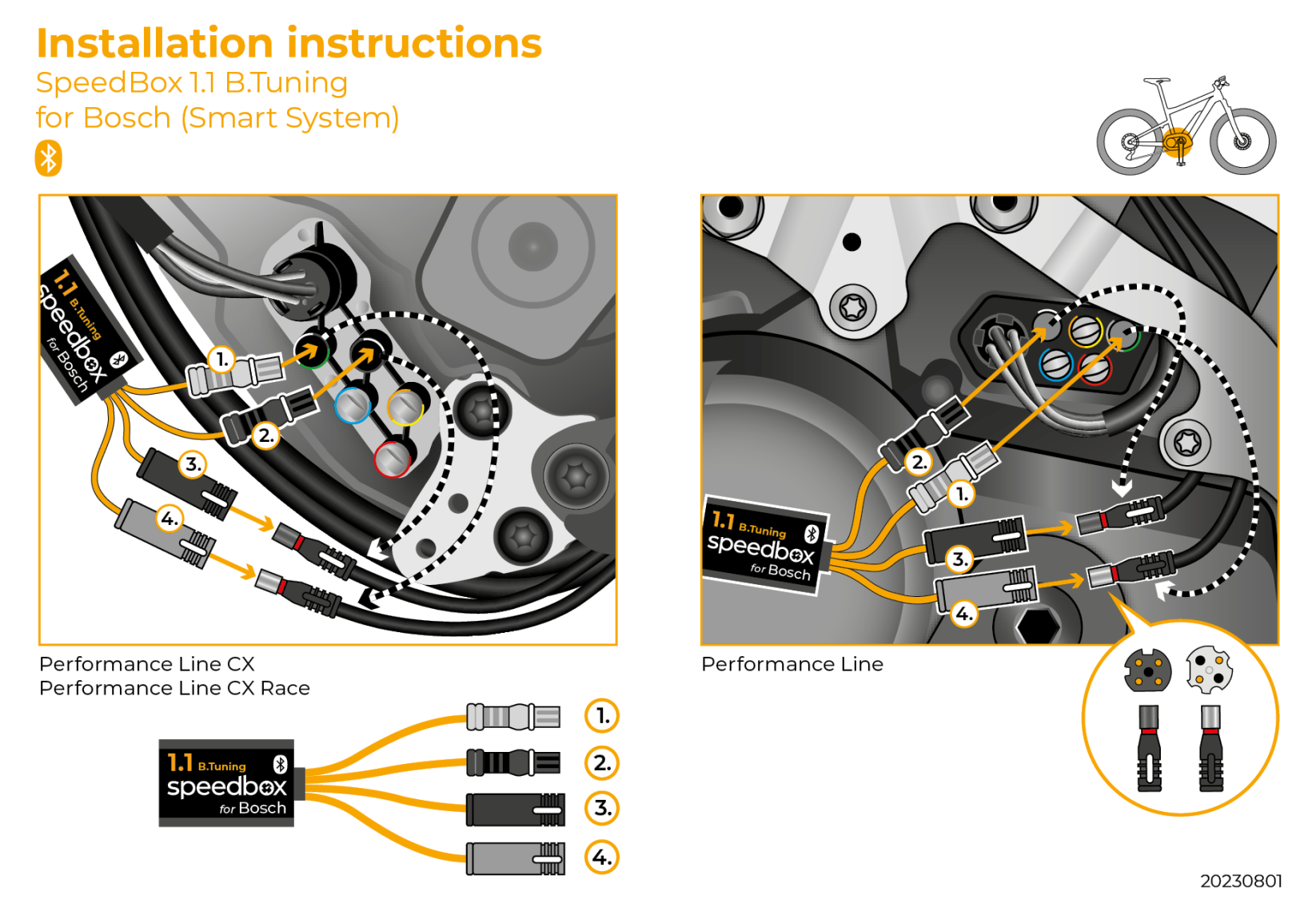 Tuning chip with Bluetooth for e-bikes with Bosch motors with Smart ...