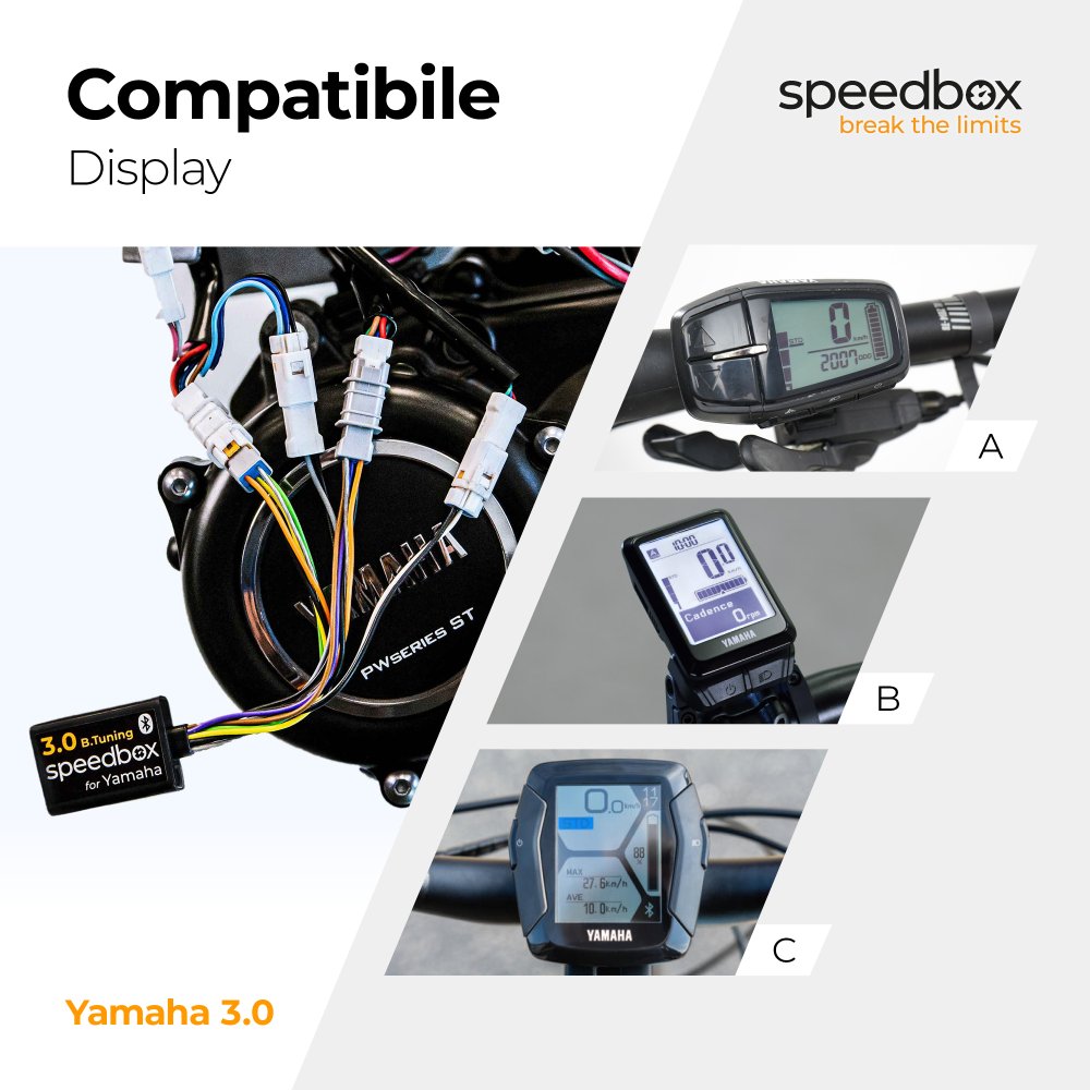 E-bike tuning for Yamaha (PW-X, SE, TE, X2) mid motors - Qty: 1 pcs ...