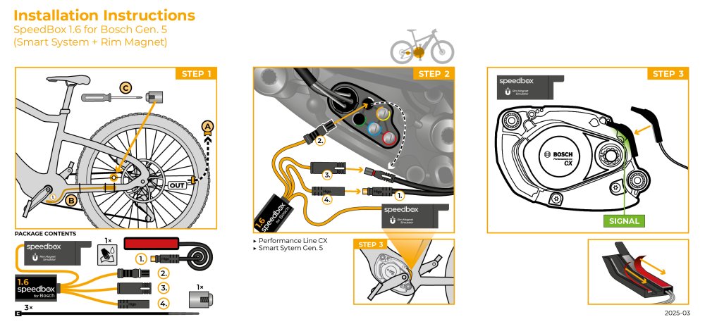 Tuning chip for e-bikes with Bosch motors with Smart system and Rim ...