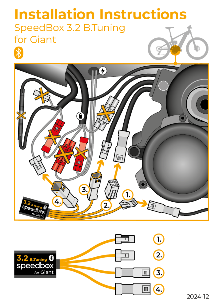 Tuning chip with Bluetooth for Giant e-bikes - Package: BOX, Qty: 1 pcs